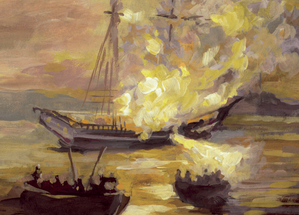 HMS Gaspee - Tuggie the Patriot Pup